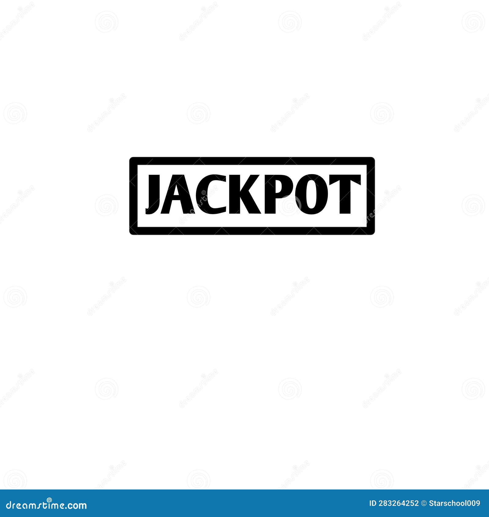 Jack pot TEXT on WHITE. stock illustration. Illustration of advertising ...
