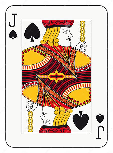 Jack of spades stock vector. Illustration of colorful - 44512191