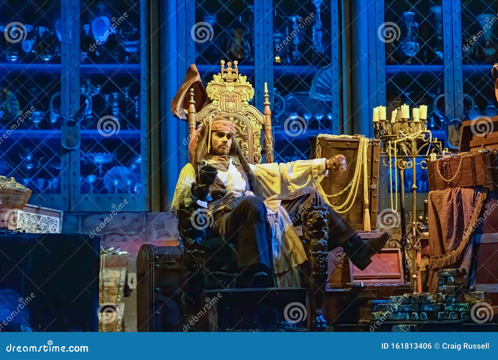 Pirates Of The Caribbean Ship Bow Frontal View Editorial Photo ...