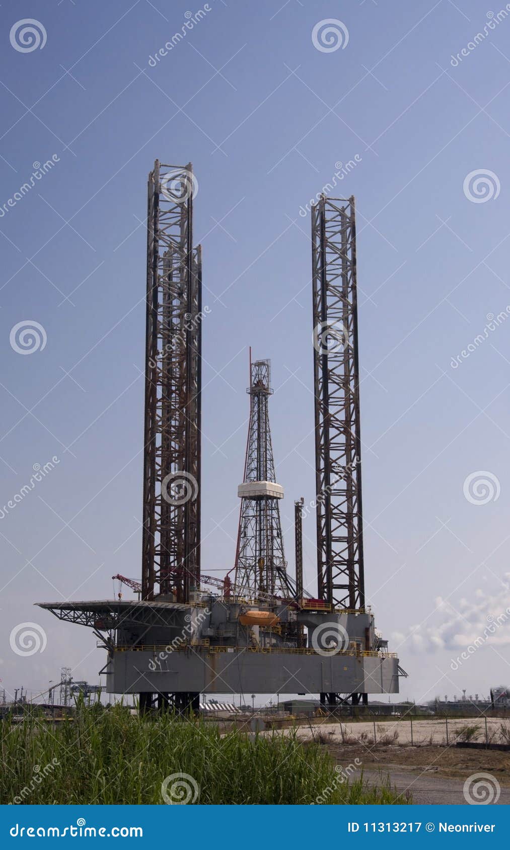 Jack Up Rig stock image. Image of deck, derrick, steel - 11313217
