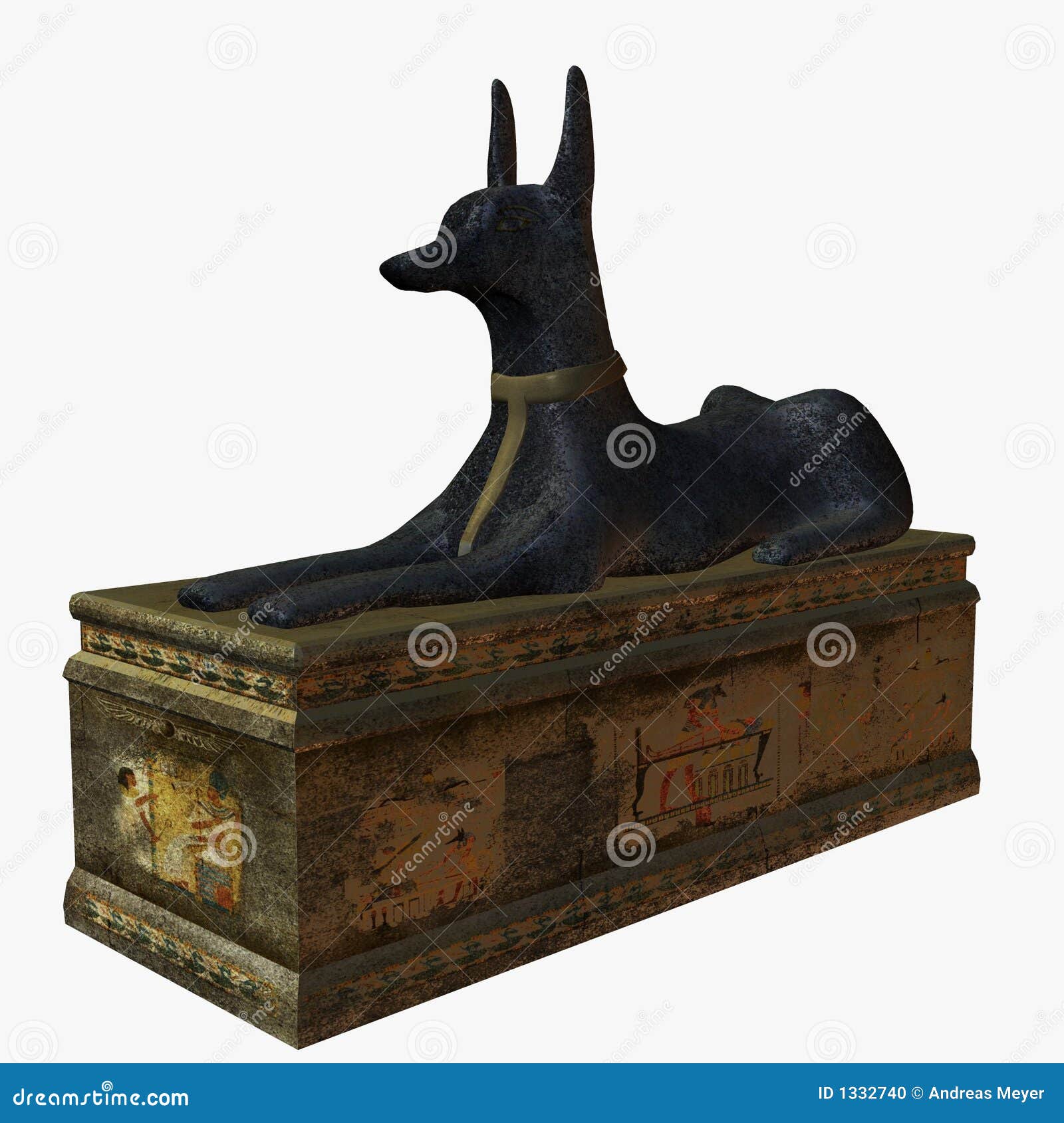 Jackal stock illustration. Illustration of exterior, egyptian - 1332740