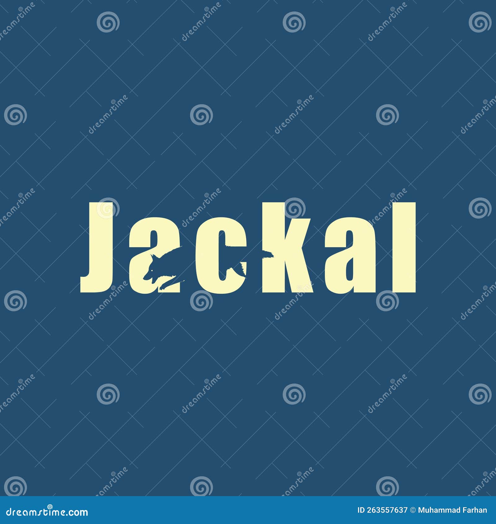 Jackal Word Logo, Wordmark Logo, Logotype, Jackal Icon Stock Vector ...