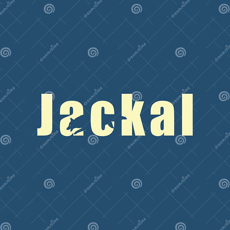 Jackal Word Logo, Wordmark Logo, Logotype, Jackal Icon Stock Vector ...