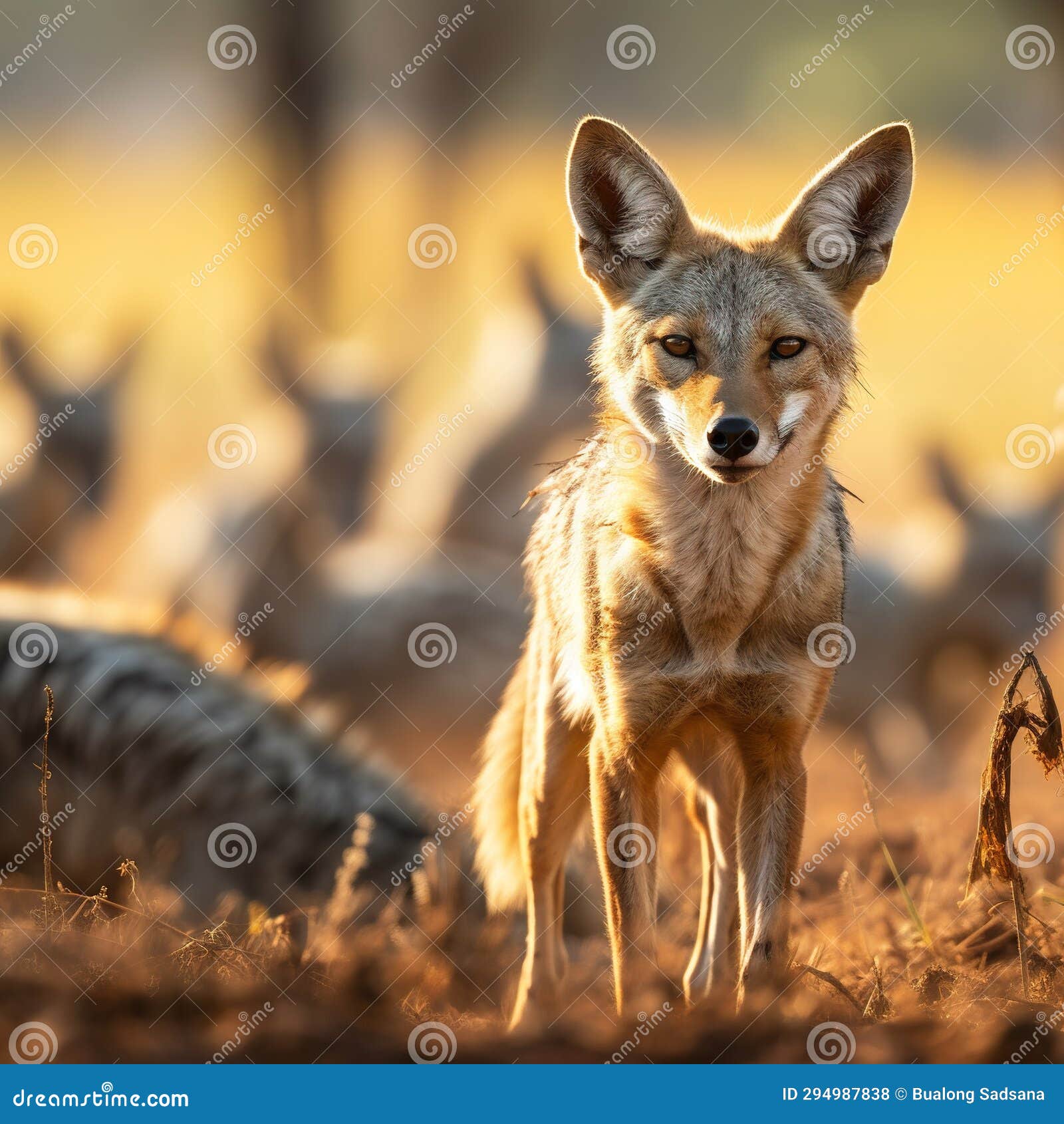 Jackal stock illustration. Illustration of african, nature - 294987838