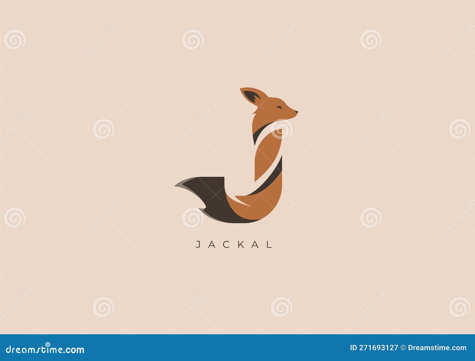 Jackal Forest Animal Lines Logo Symbol Icon Vector Graphic Design ...