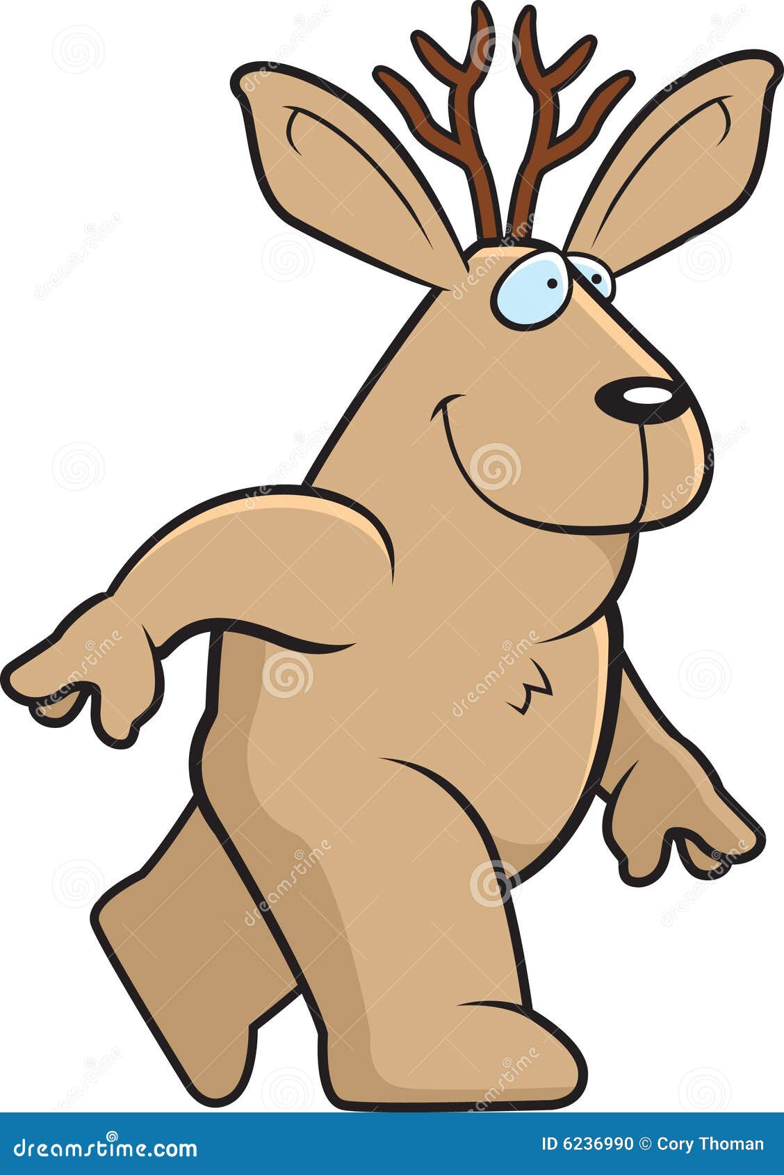 Jackalope Walking stock vector. Illustration of jackalope - 6236990