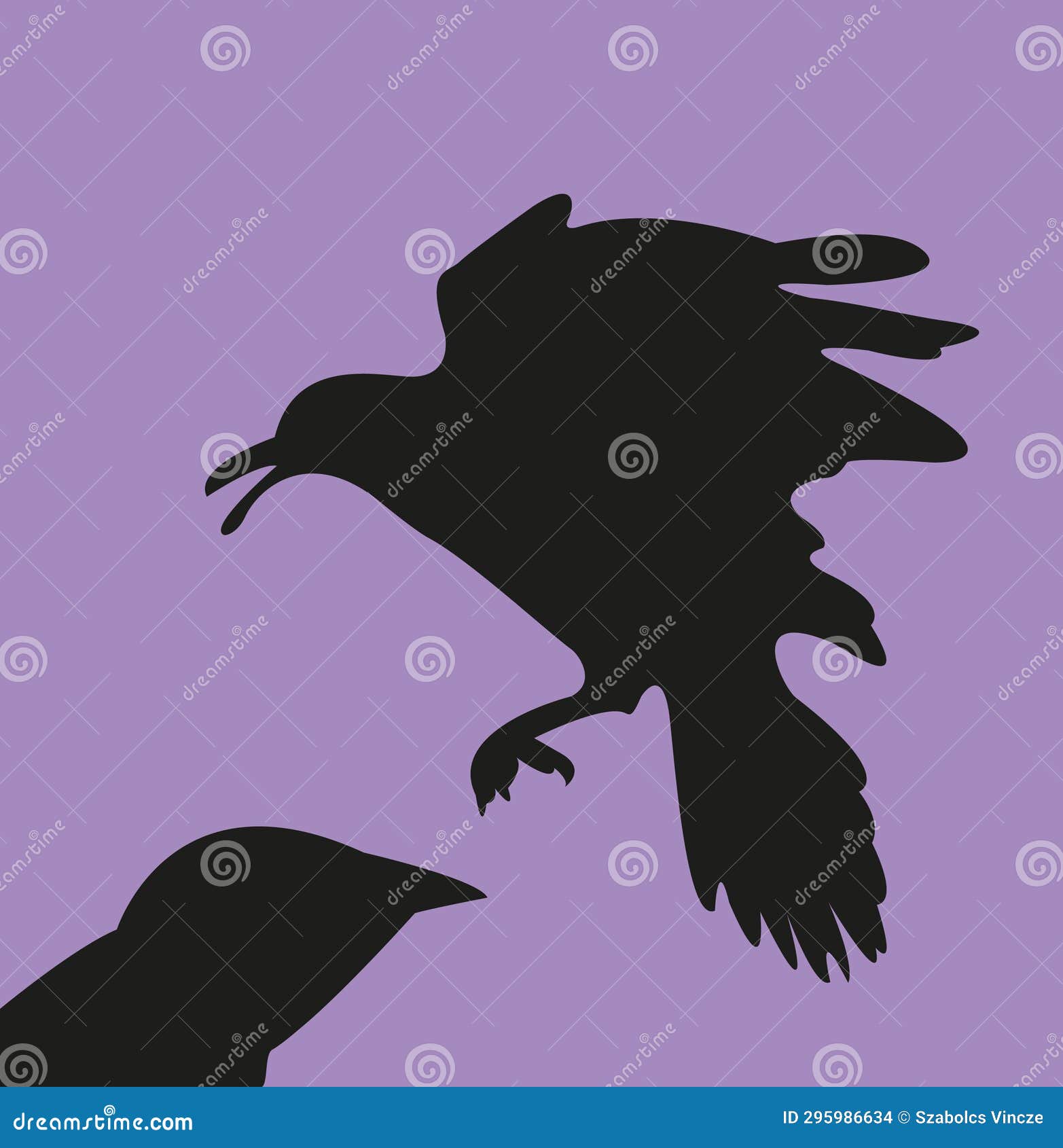 Jackdaw One Line Art. Continuous Line Drawing Of Halloween Theme ...