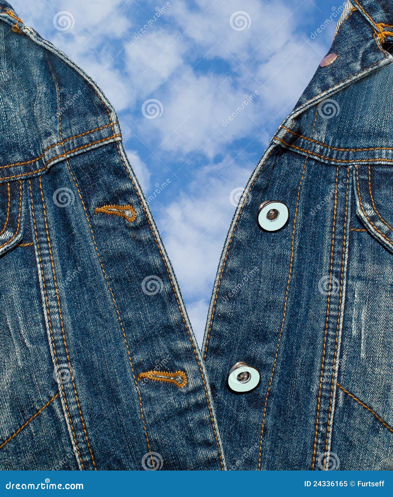 Jacket stock image. Image of west, blue, materials, fabric - 24336165