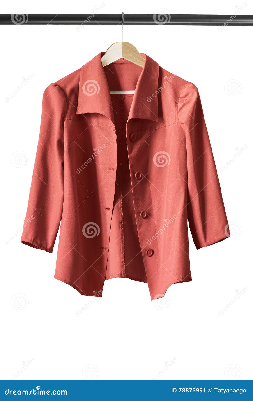 Jacket on clothes rack stock image. Image of lady, fabrics - 78873991