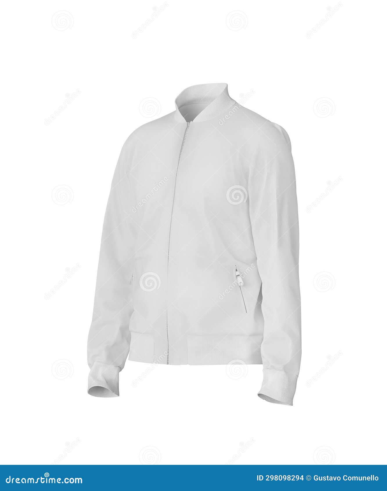 Jacket Half Side View on White Background Stock Photo - Image of ...