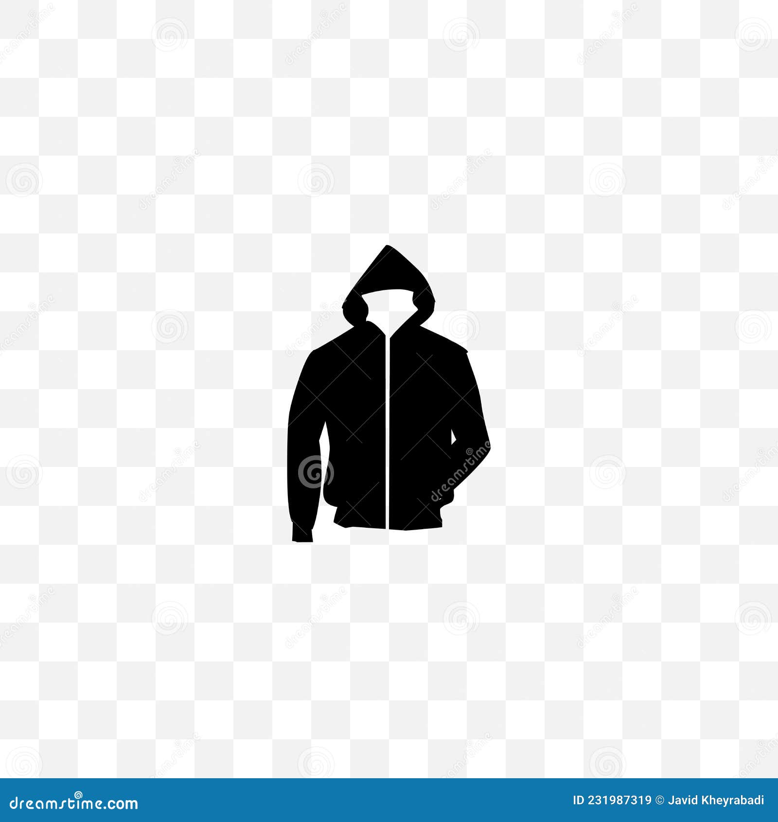 Jacket with a Hood Illustration on White Background Stock Vector ...