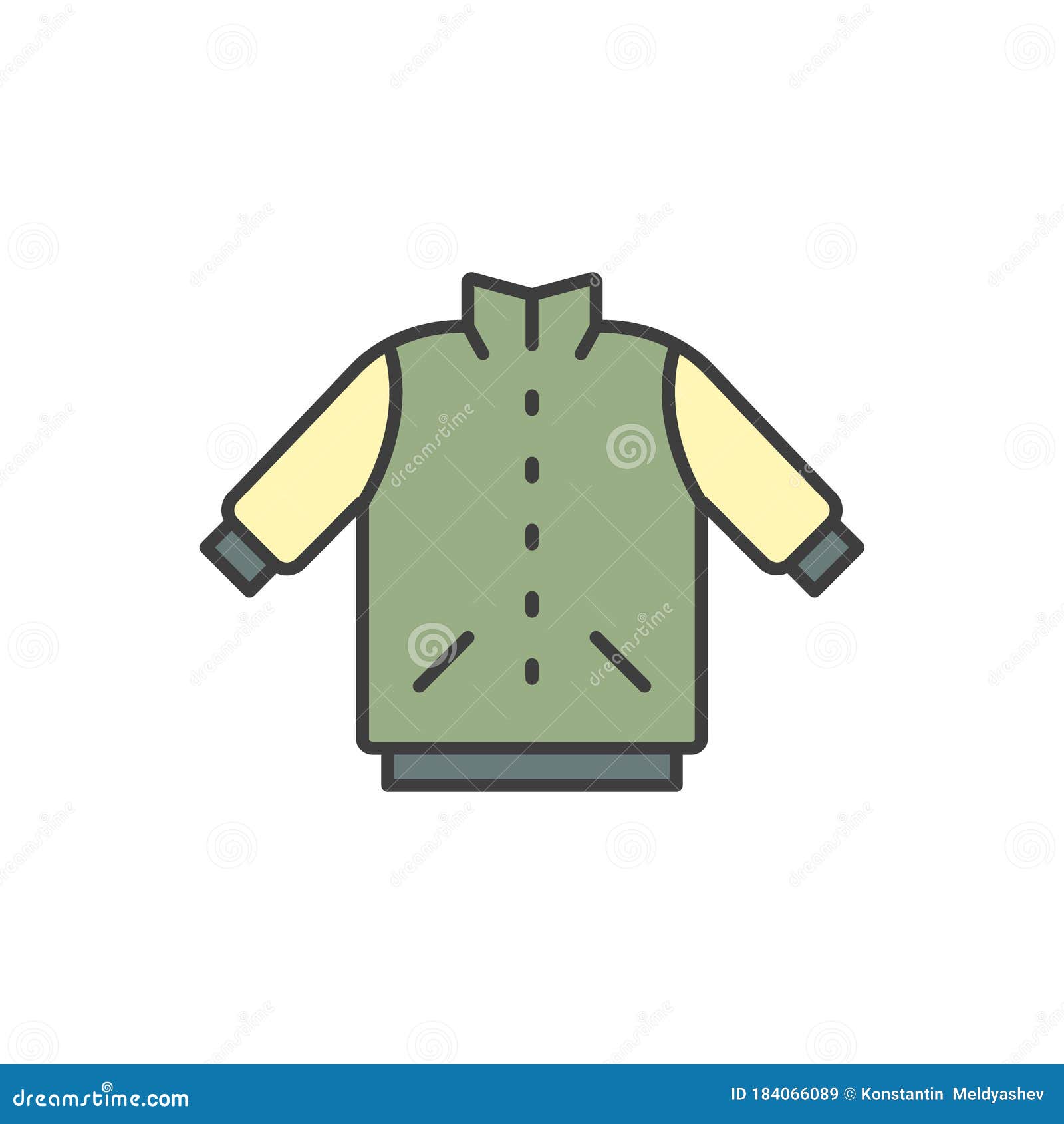Female Jacket Icon, Simple Style Cartoon Vector | CartoonDealer.com ...