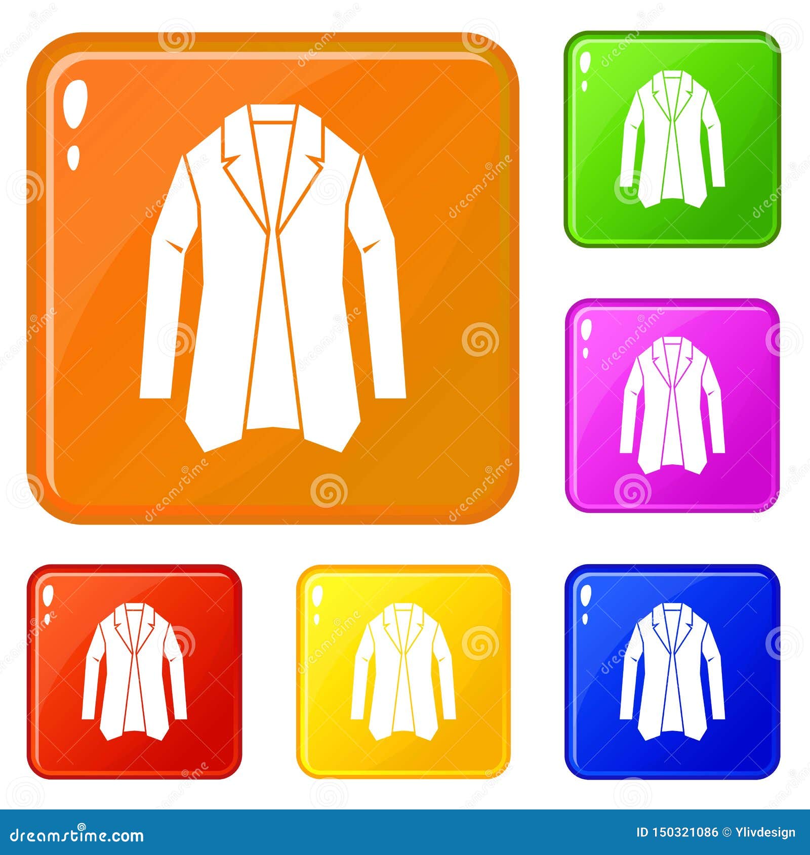 Jacket Icons Set Vector Color Stock Vector - Illustration of human ... Jacket Icons Set Vector Color Stock Vector - Illustration of human ...