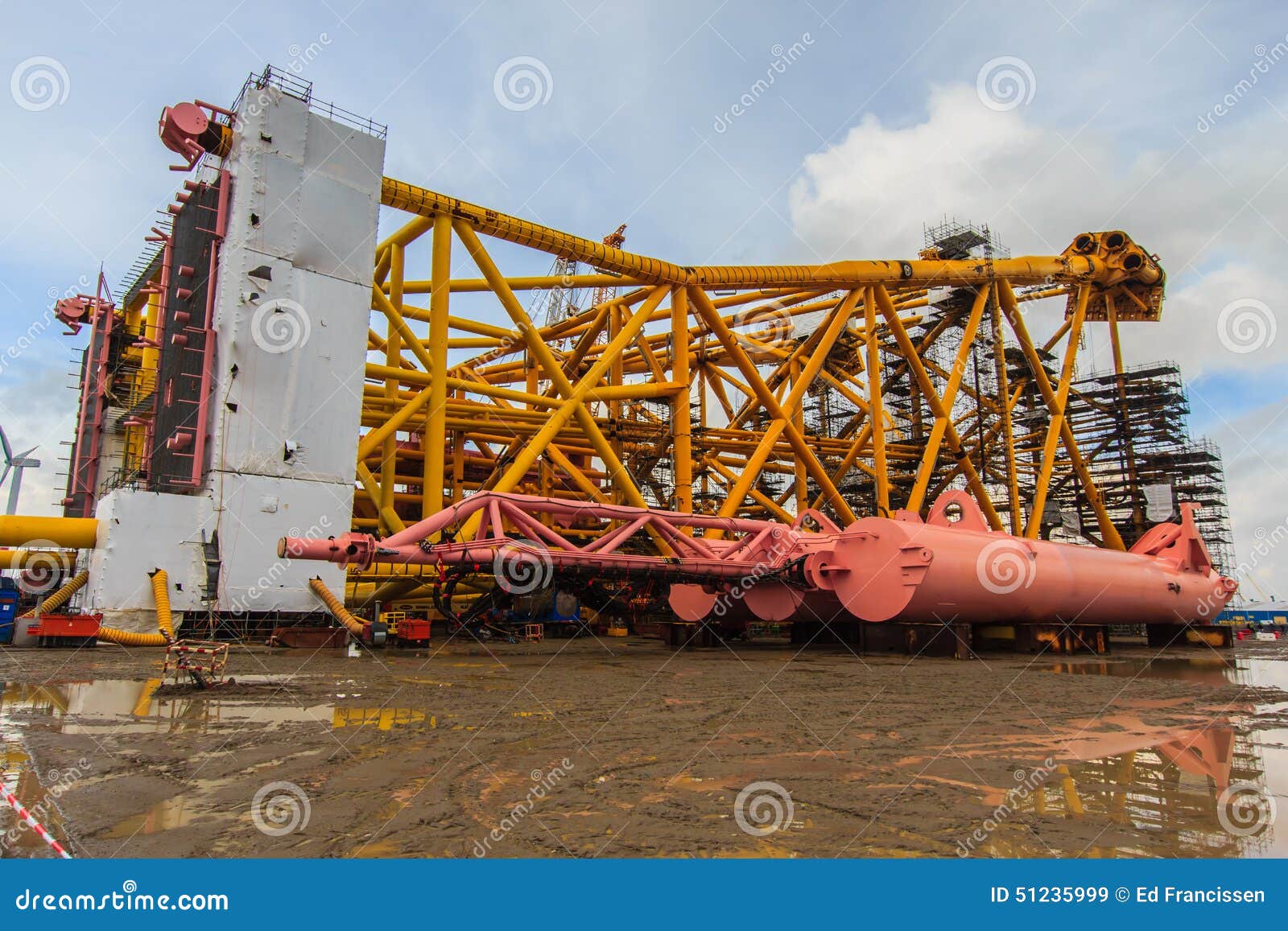 Jacket for an Oil/gas Platform. Editorial Stock Image - Image of plant ...