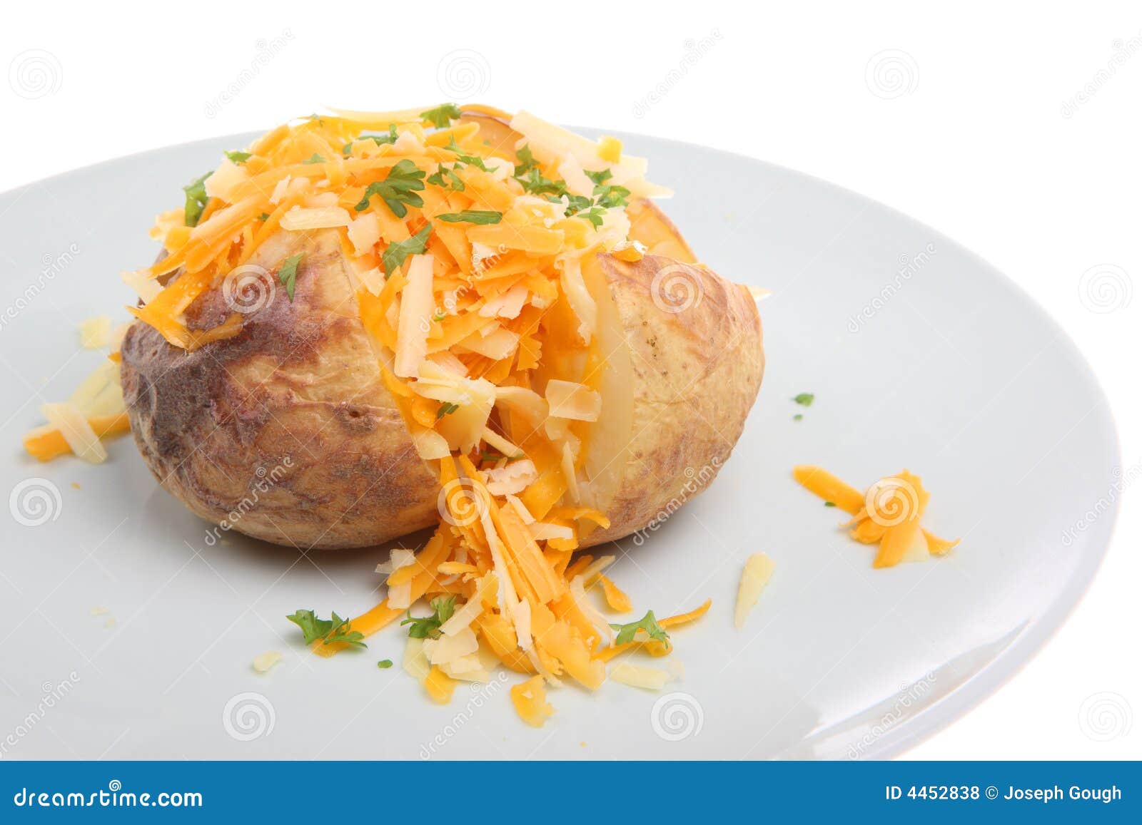 Jacket Potato with Cheese stock photo. Image of dinner - 4452838