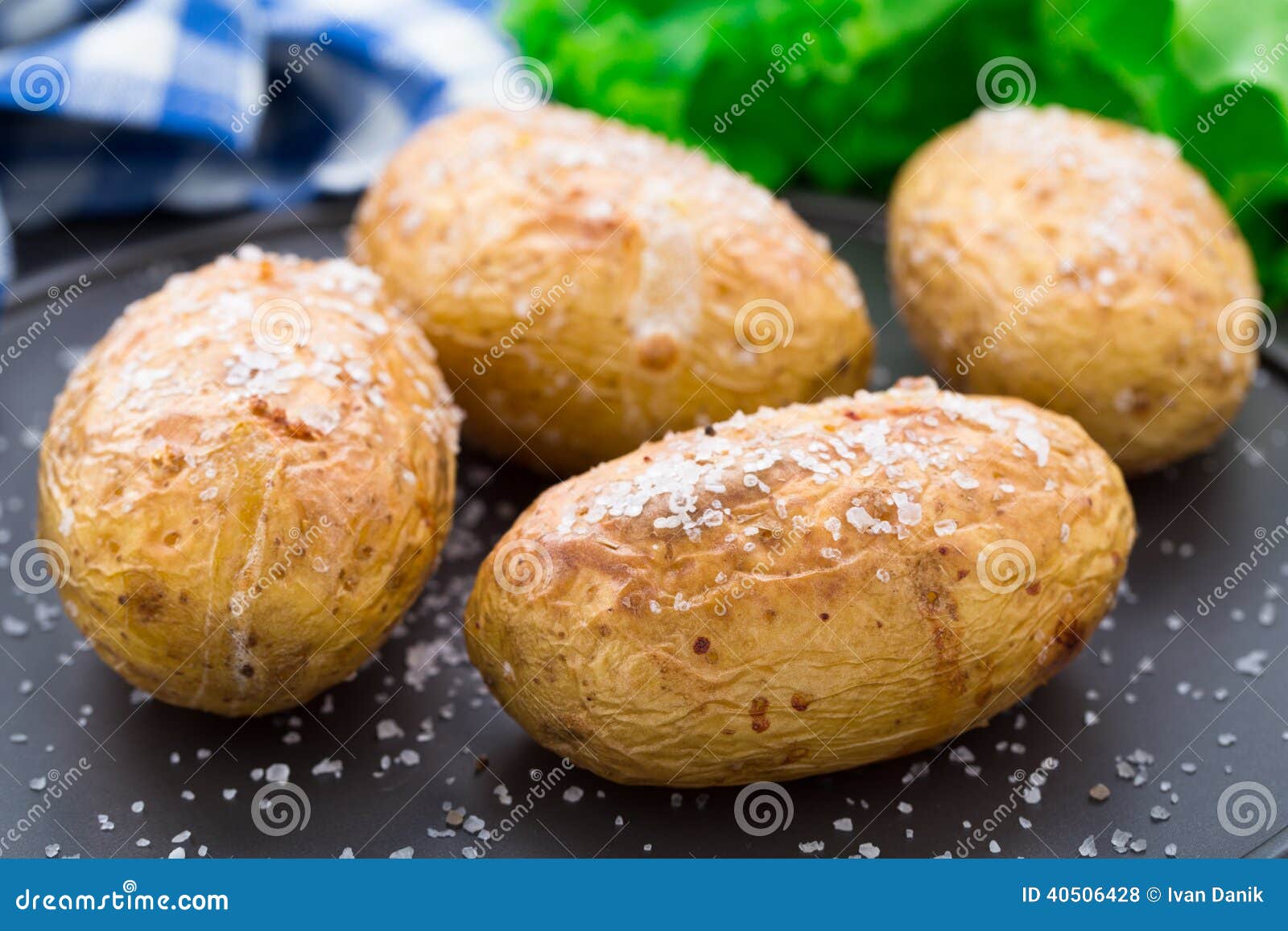 Jacket potato stock photo. Image of spud, jacket, healthy - 40506428