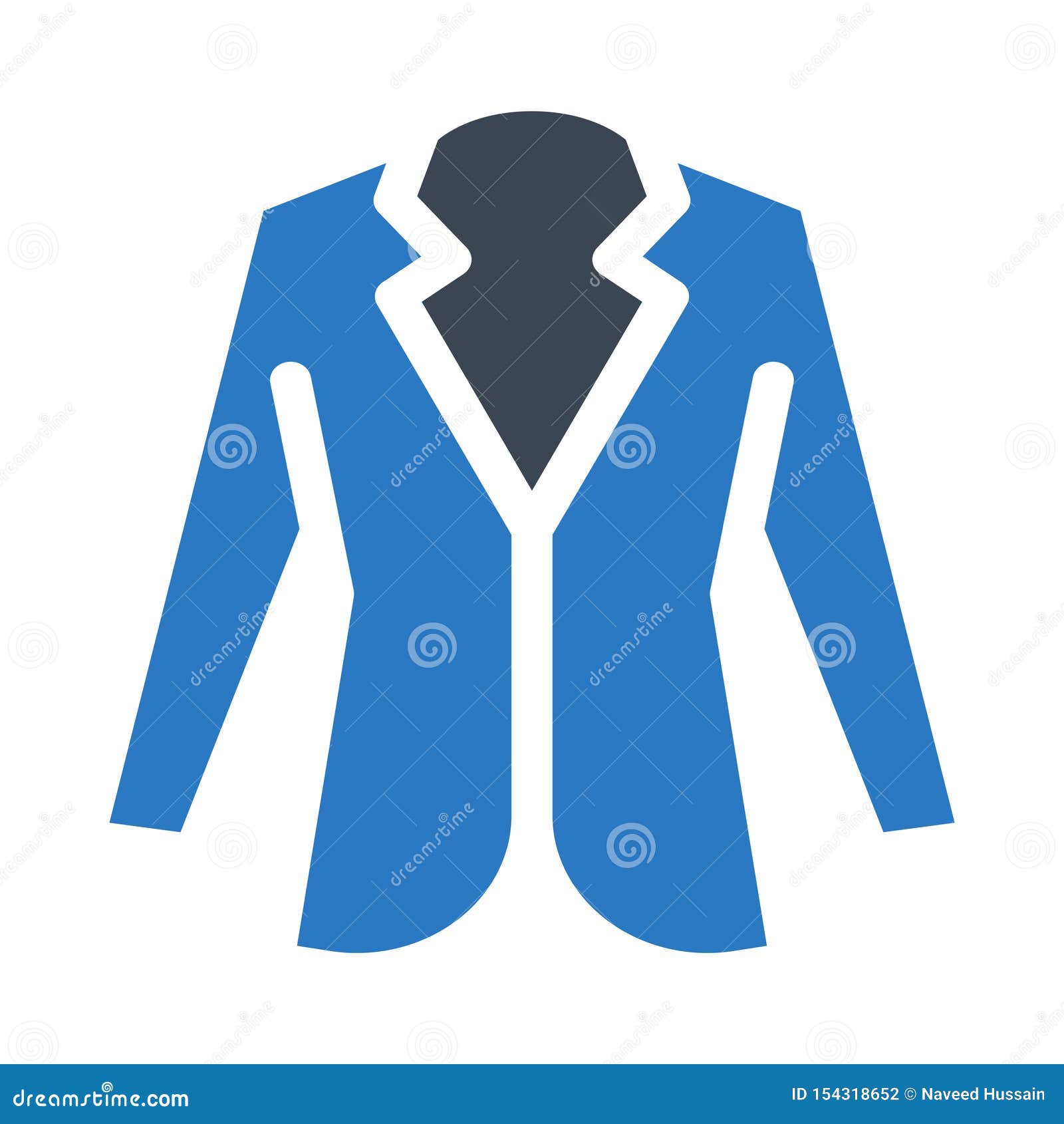 Jacket Glyph Colour Vector Icon Stock Vector - Illustration of female ...