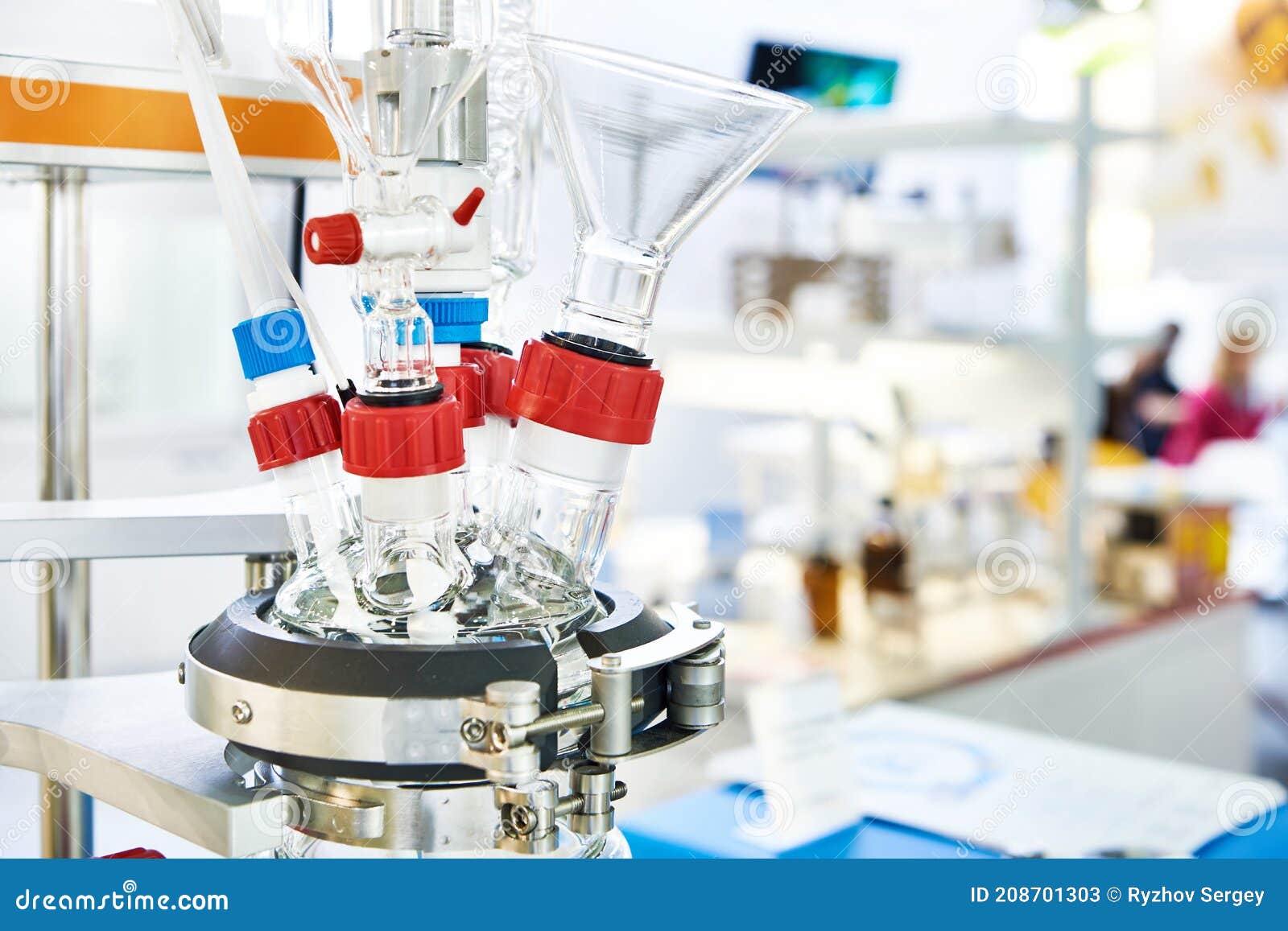Jacketed lab reactor stock image. Image of automated - 208701303