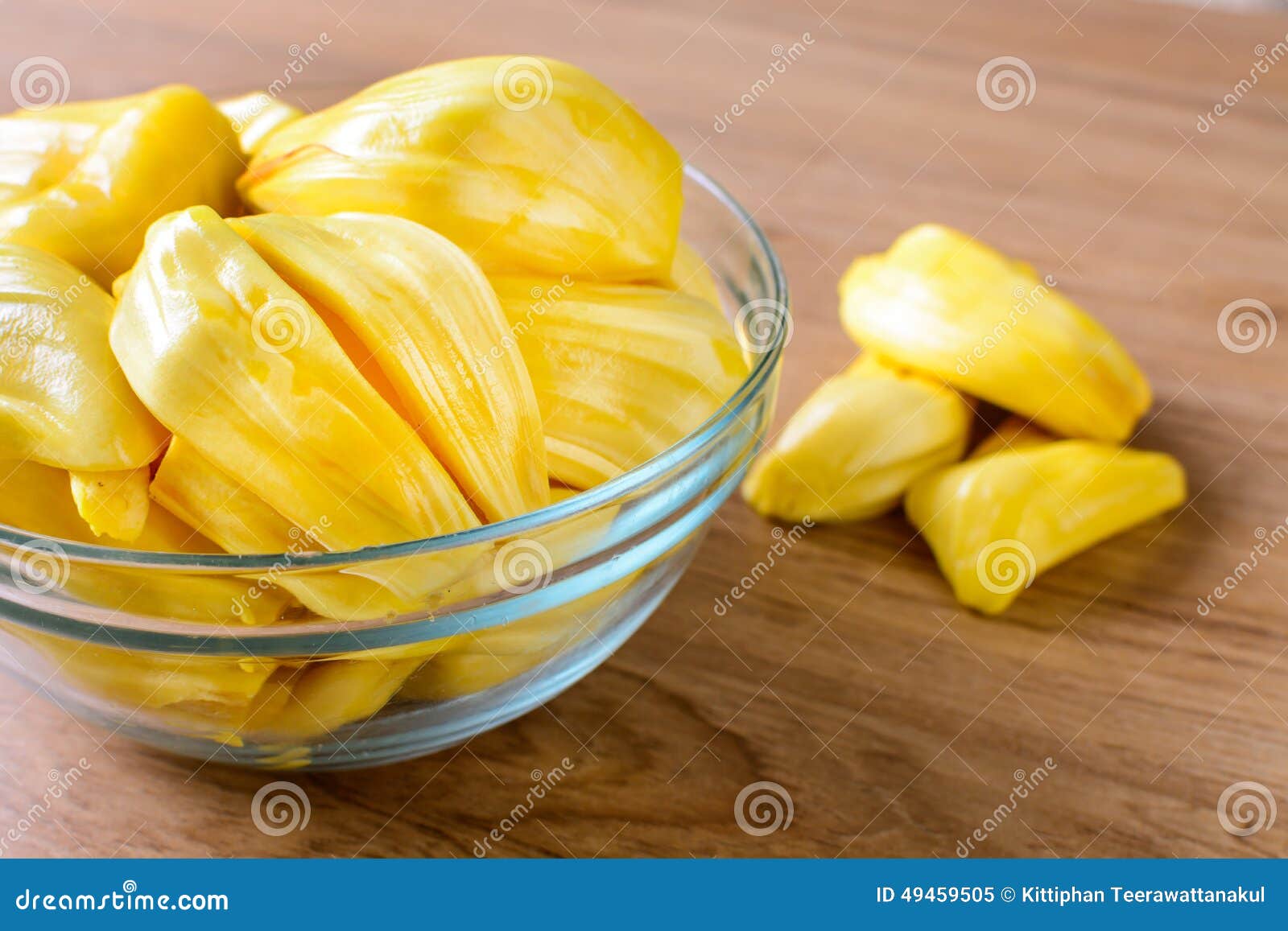 Jackfruit stock image. Image of wood, ripe, table, wooden - 49459505