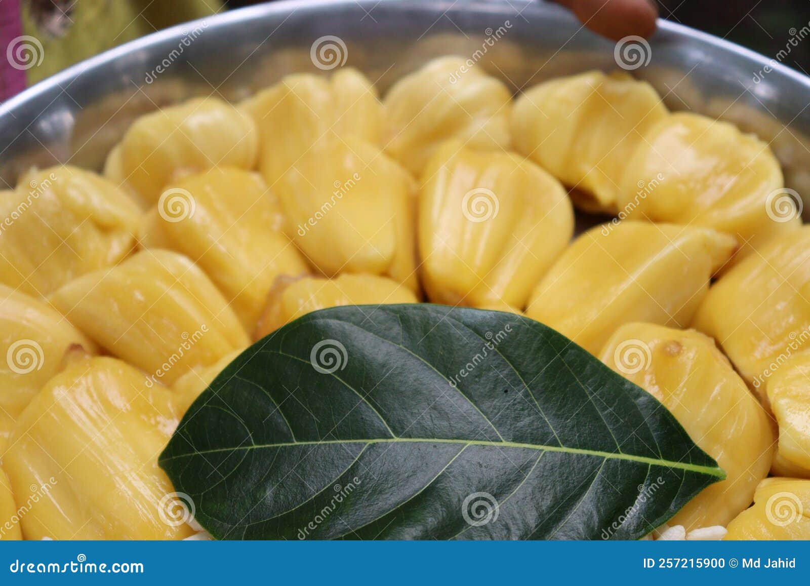 Jackfruit Cloves with Leaf on Plate Stock Photo - Image of exotic ...
