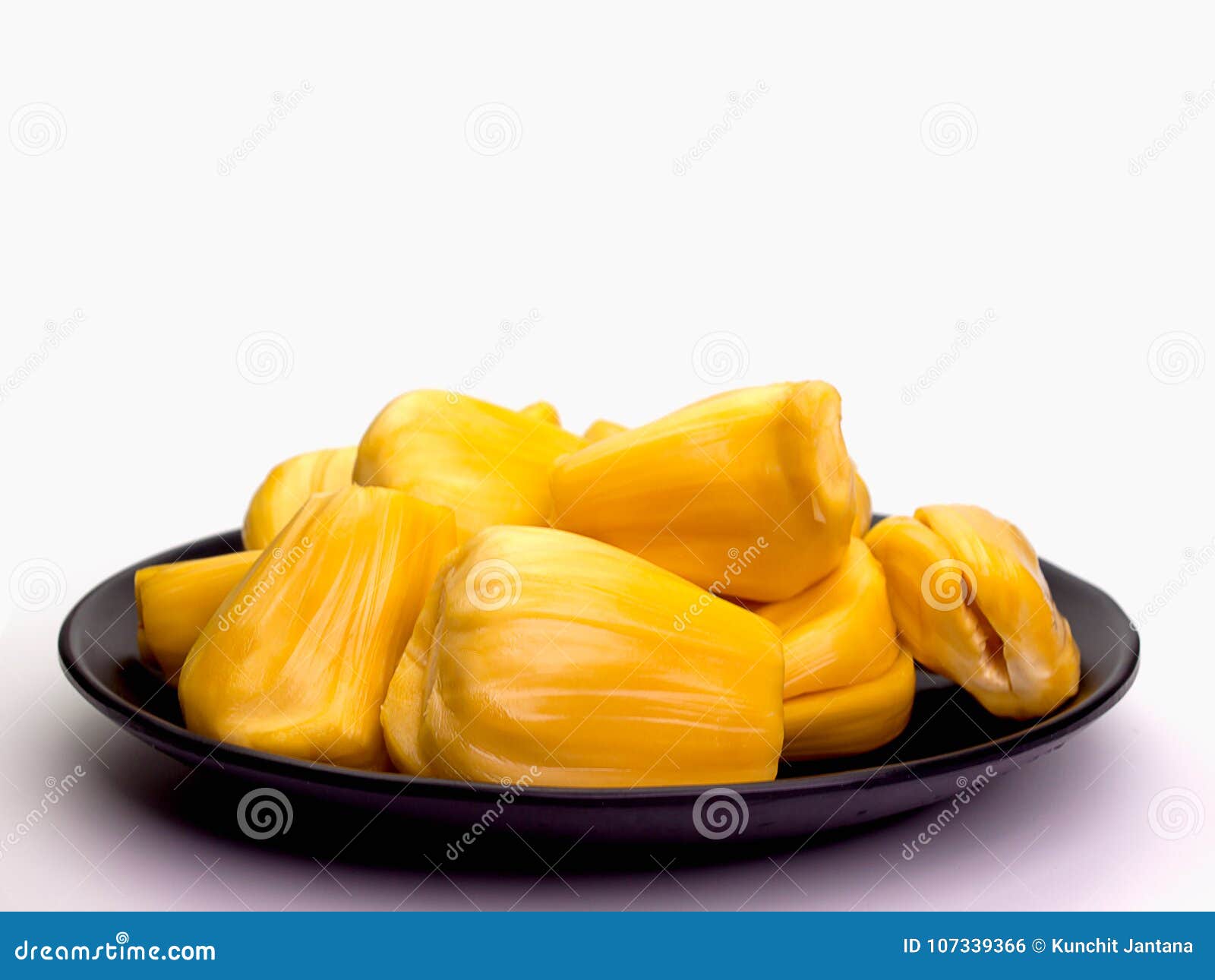 Jackfruit Isolated on White Background. Stock Photo - Image of closeup ...