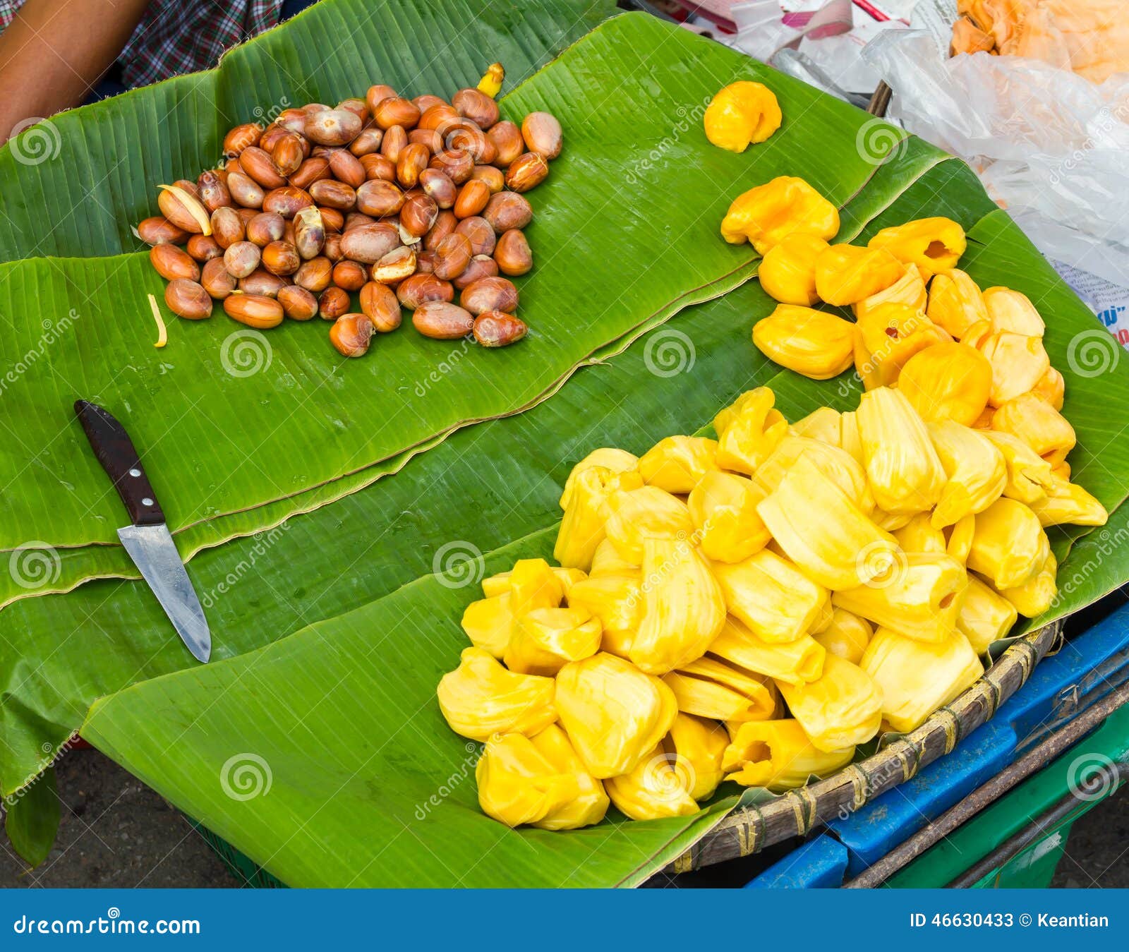 Jackfruit seed pieces stock image. Image of organic, exotic - 46630433