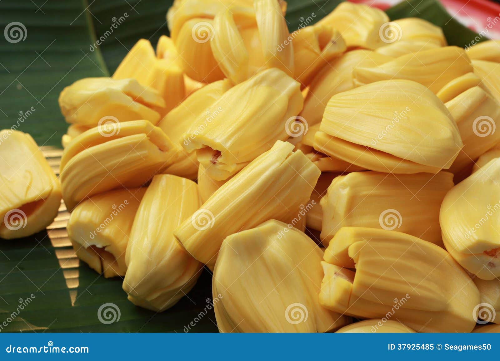 Jackfruit on a Tray in the Market Stock Image - Image of restaurant ...
