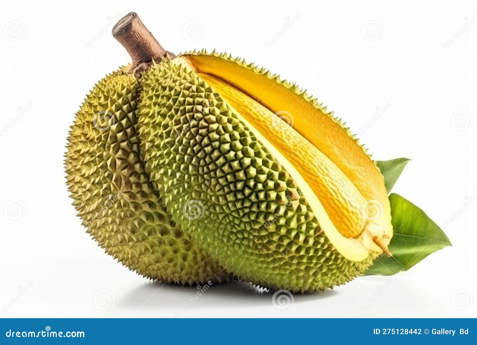 Jackfruit on a White Background. Exotic Fruit. Tropical Fruit. Stock ...