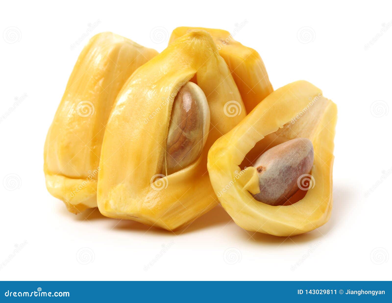 Jackfruit on White Background Stock Image - Image of foodstuff, fruit ...