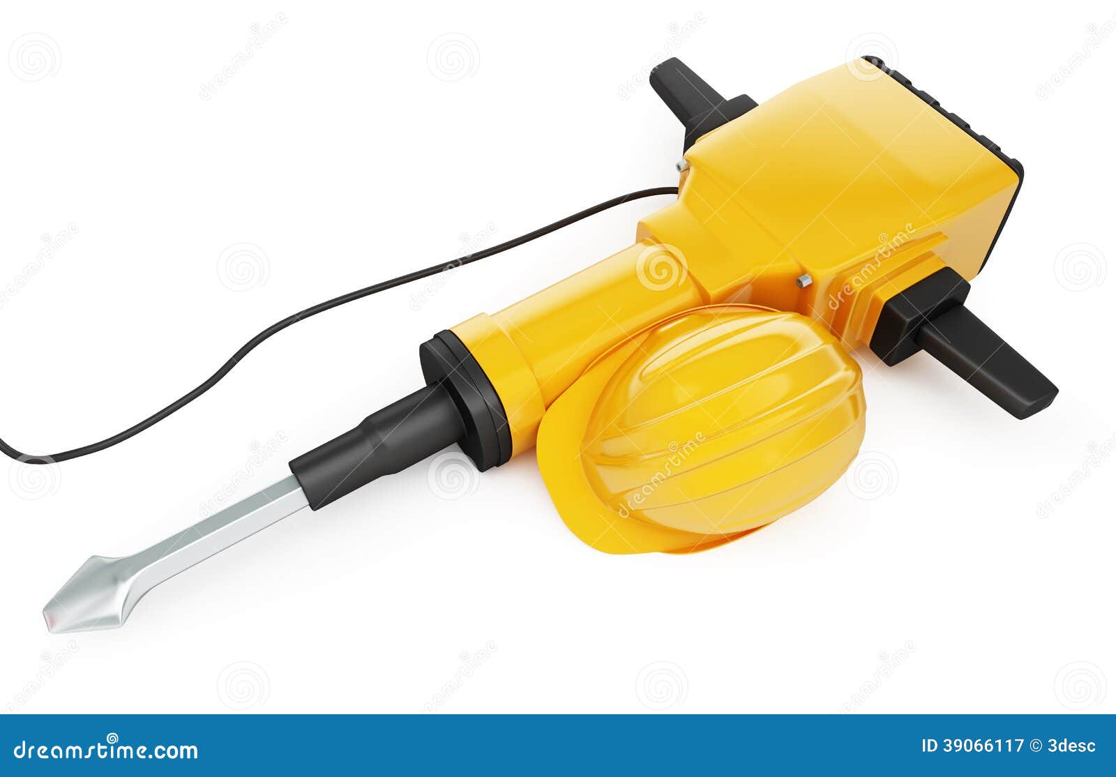 Jackhammer Construction Tool Design Cartoon Vector | CartoonDealer.com ...