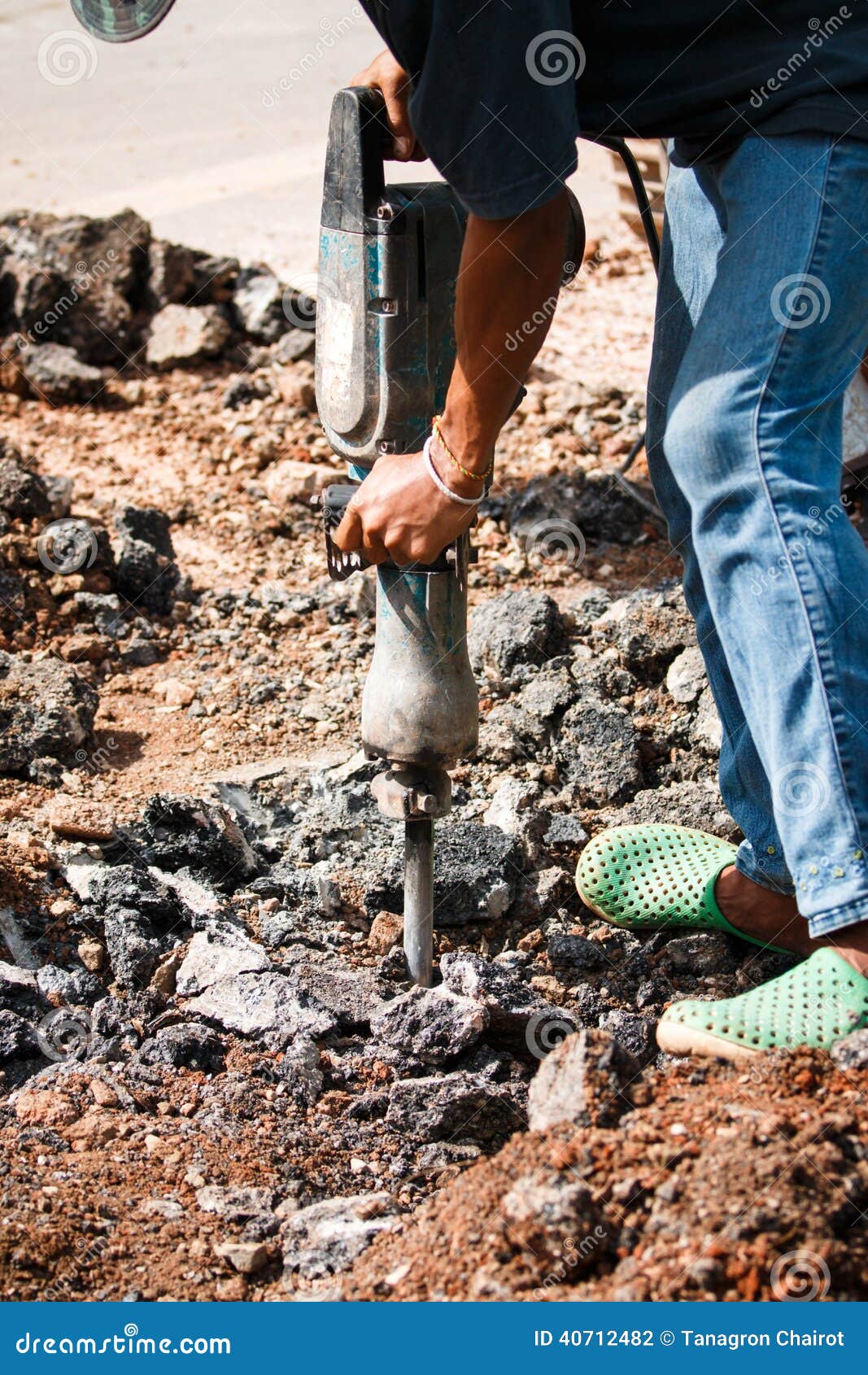 Jackhammer machine stock photo. Image of rocks, articulated - 40712482