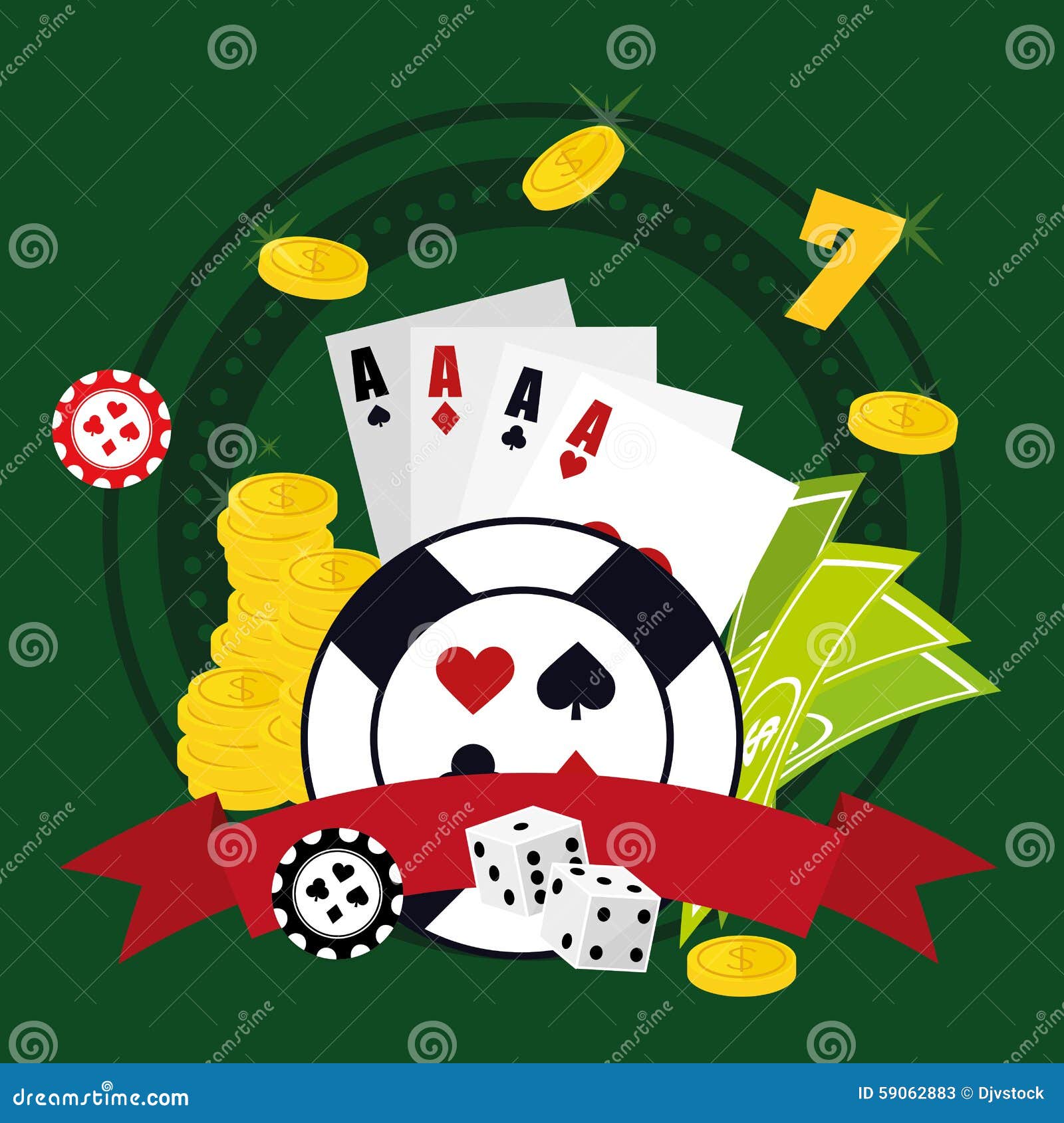 Jackpot design stock vector. Illustration of symbols - 59062883