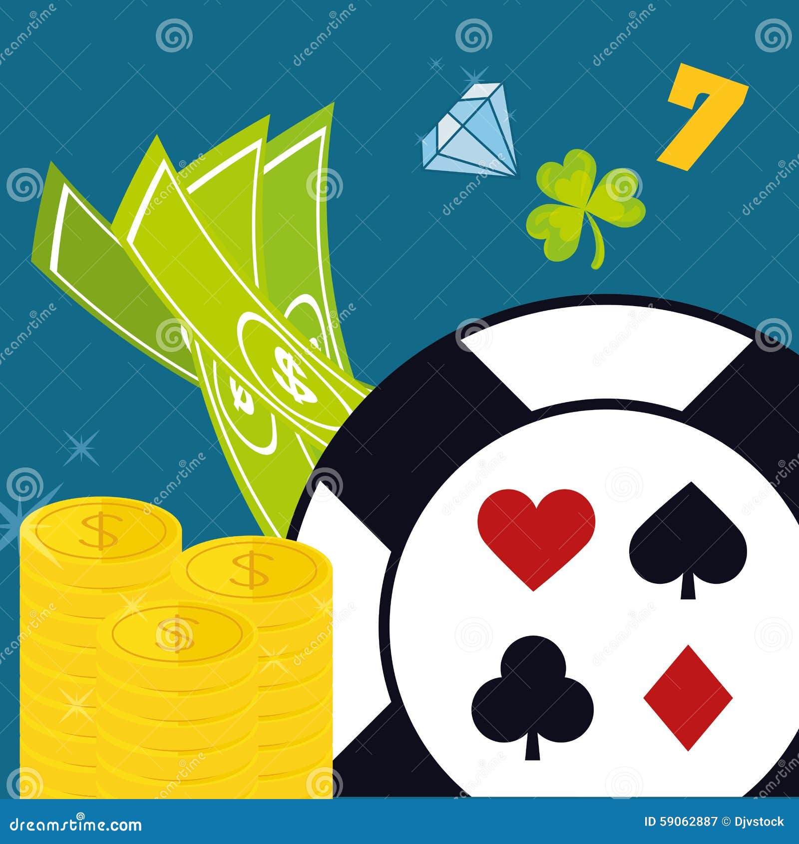 Jackpot design stock vector. Illustration of gamble, vector - 59062887