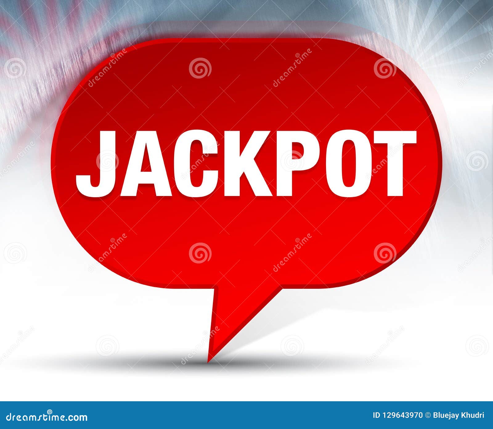 Jackpot Red Bubble Background Stock Illustration - Illustration of cash ...