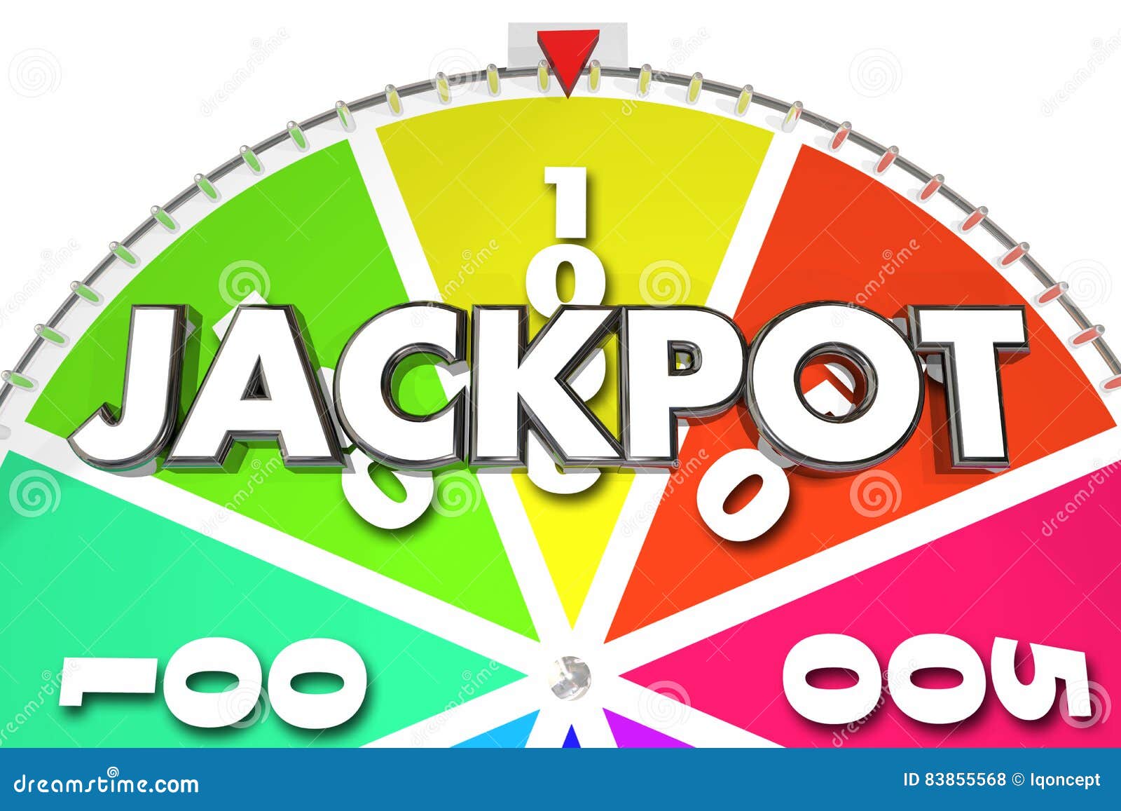 Jackpot Prize Winner Spinning Game Wheel Stock Illustration ...
