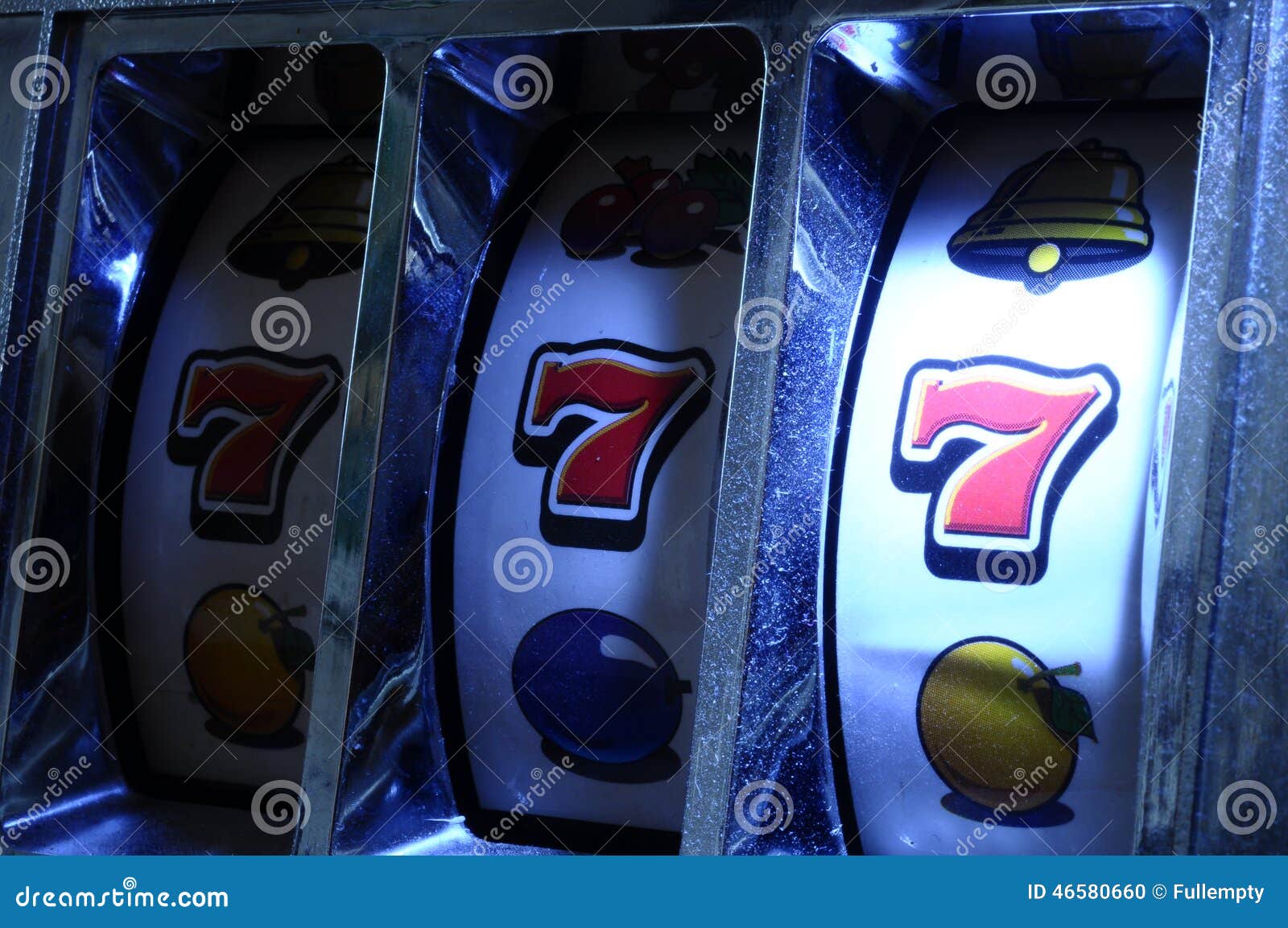 Jackpot on slot machine stock photo. Image of machine - 46580660
