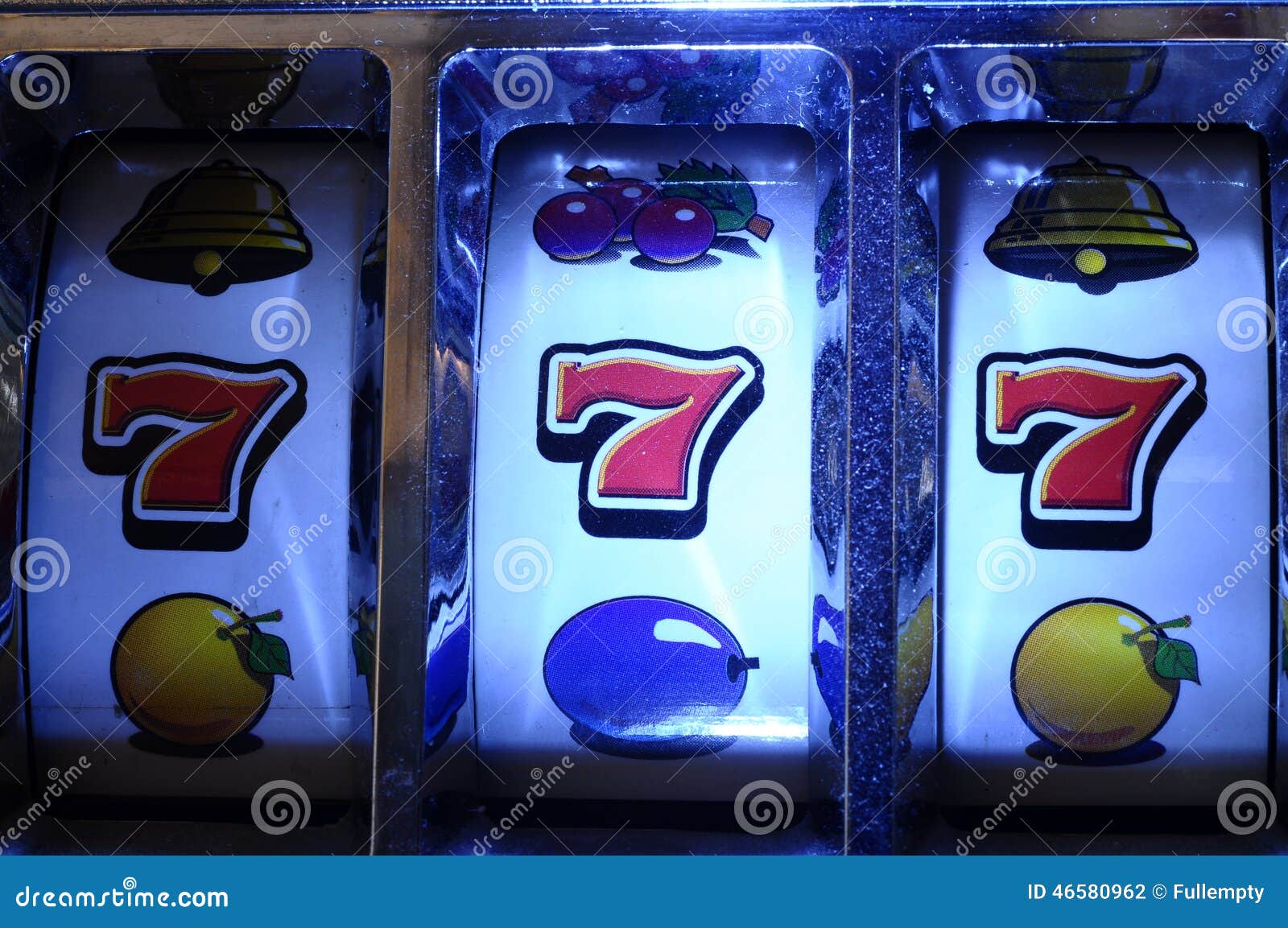 Jackpot on slot machine stock photo. Image of slot, money - 46580962