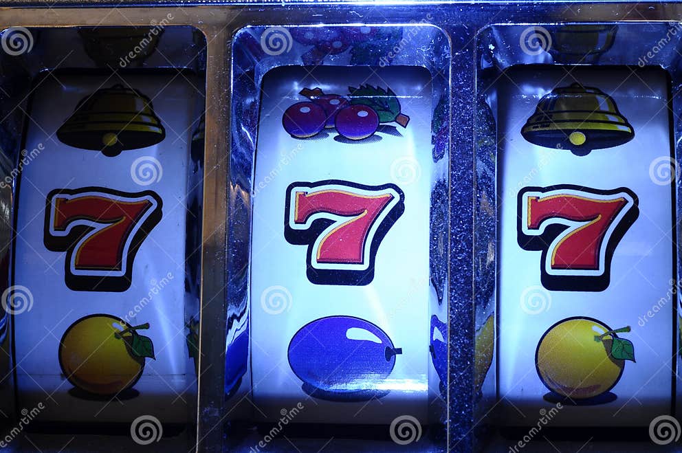 Jackpot on slot machine stock photo. Image of slot, money - 46580962