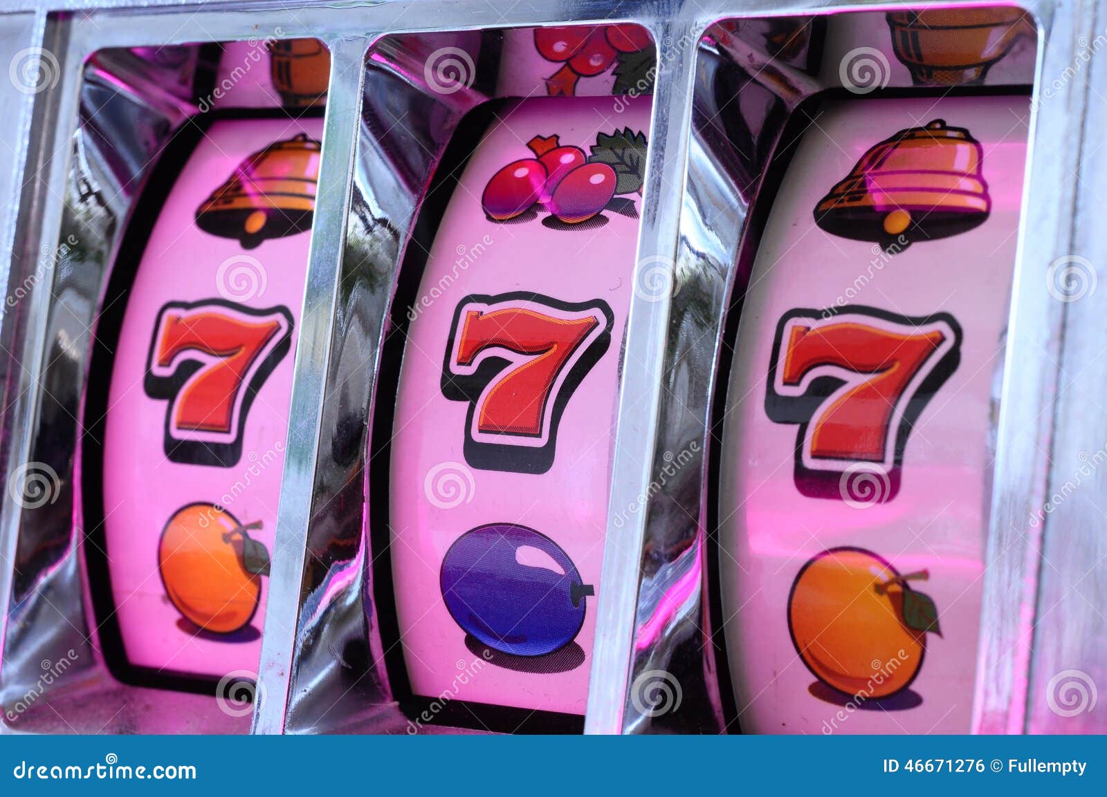 Jackpot on slot machine stock photo. Image of slot, jackpot - 46671276