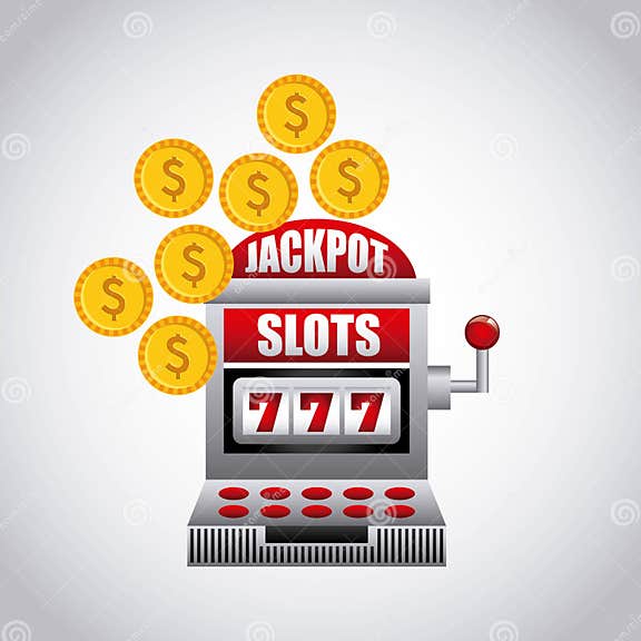 Jackpot slots machine icon stock vector. Illustration of jackpot - 93338543