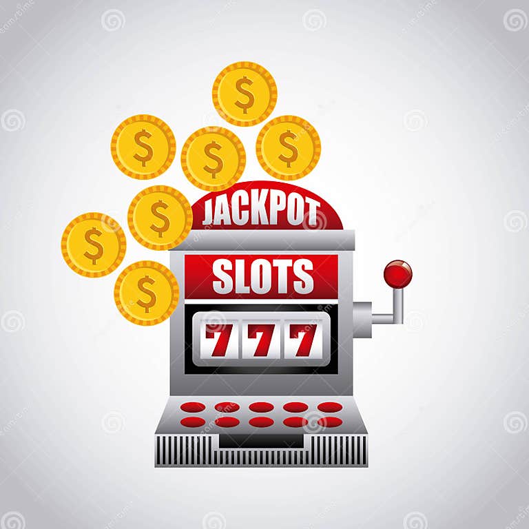 Jackpot slots machine icon stock vector. Illustration of jackpot - 93338543