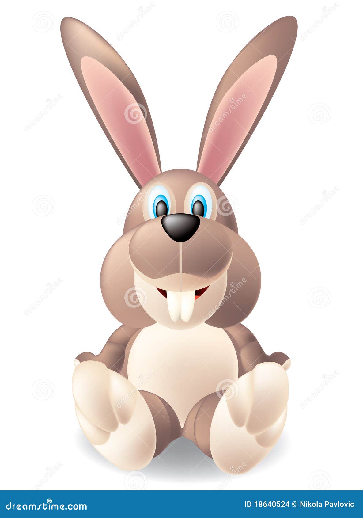 Jackrabbit stock vector. Illustration of animal, shadow - 18640524
