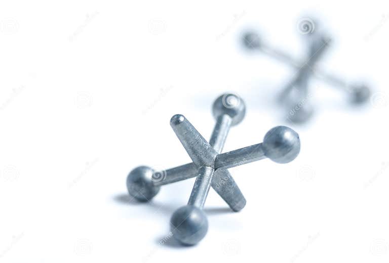 Jacks game pieces stock photo. Image of leisure, pieces - 37624676