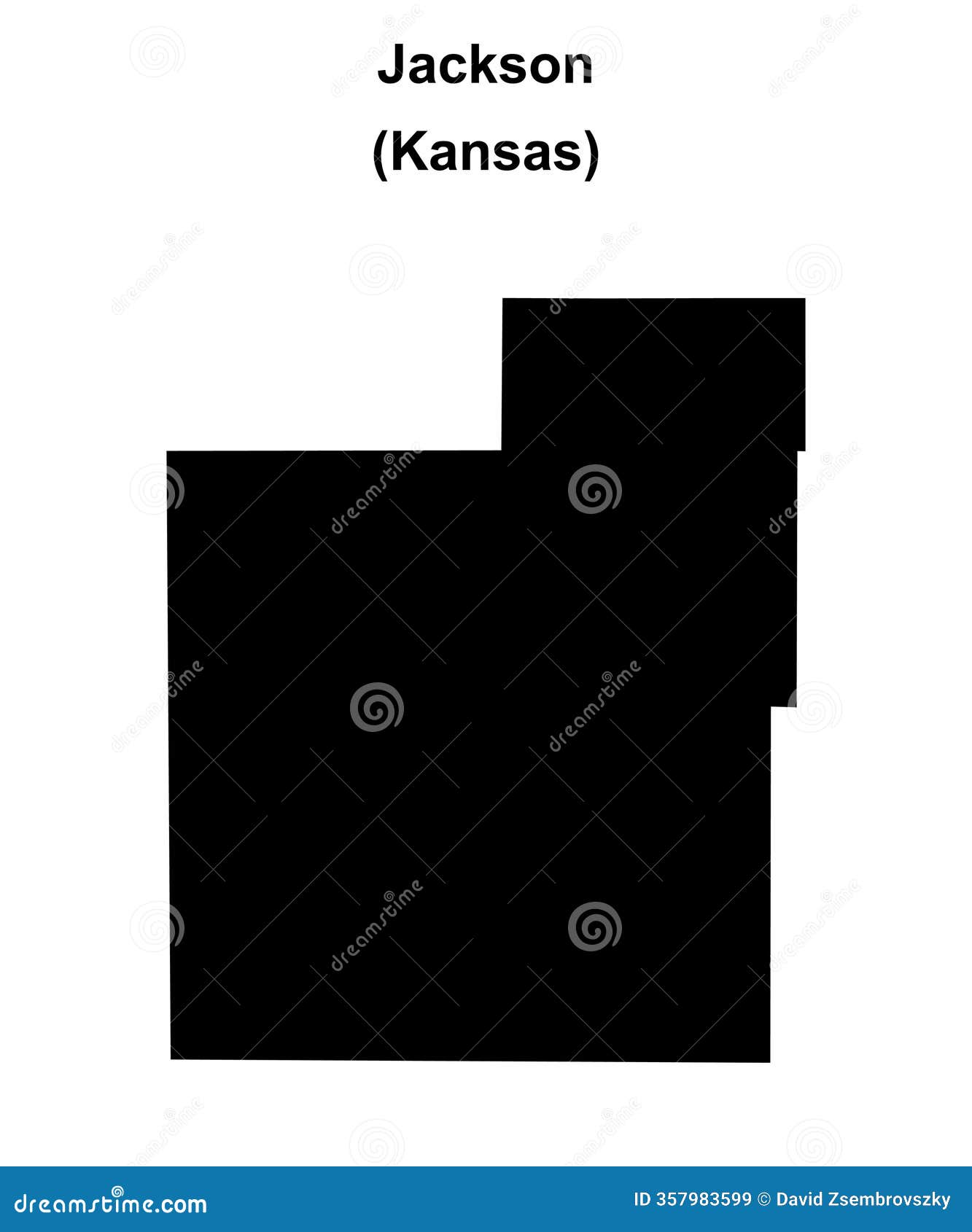 Jackson outline map stock illustration. Illustration of territory ...