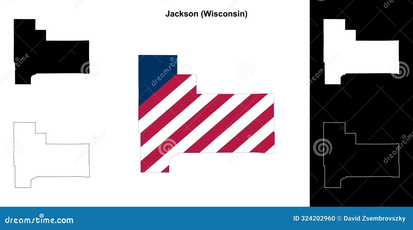 Jackson outline map stock illustration. Illustration of empty - 324202960