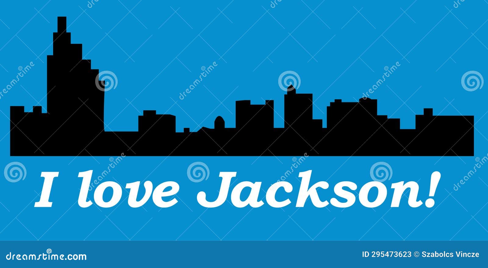 Jackson, Mississippi, City Silhouette Stock Vector - Illustration of ...