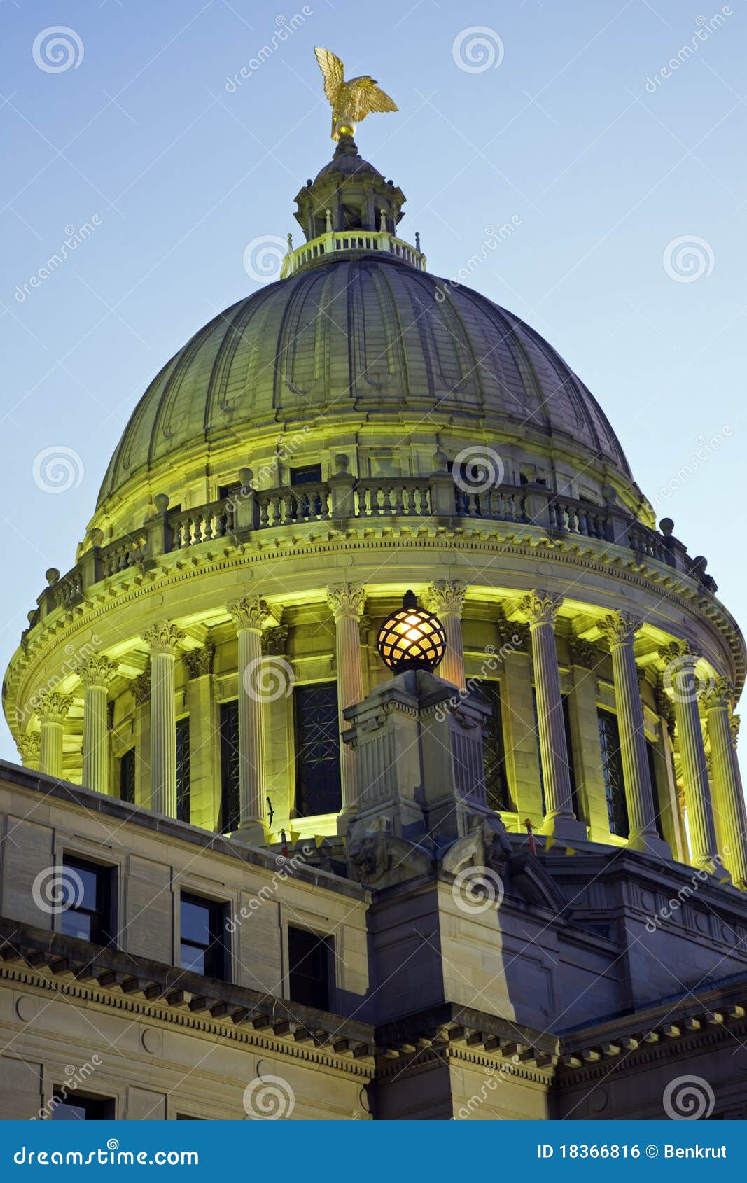 Jackson, Mississippi - State Capitol Building Stock Photo - Image of ...