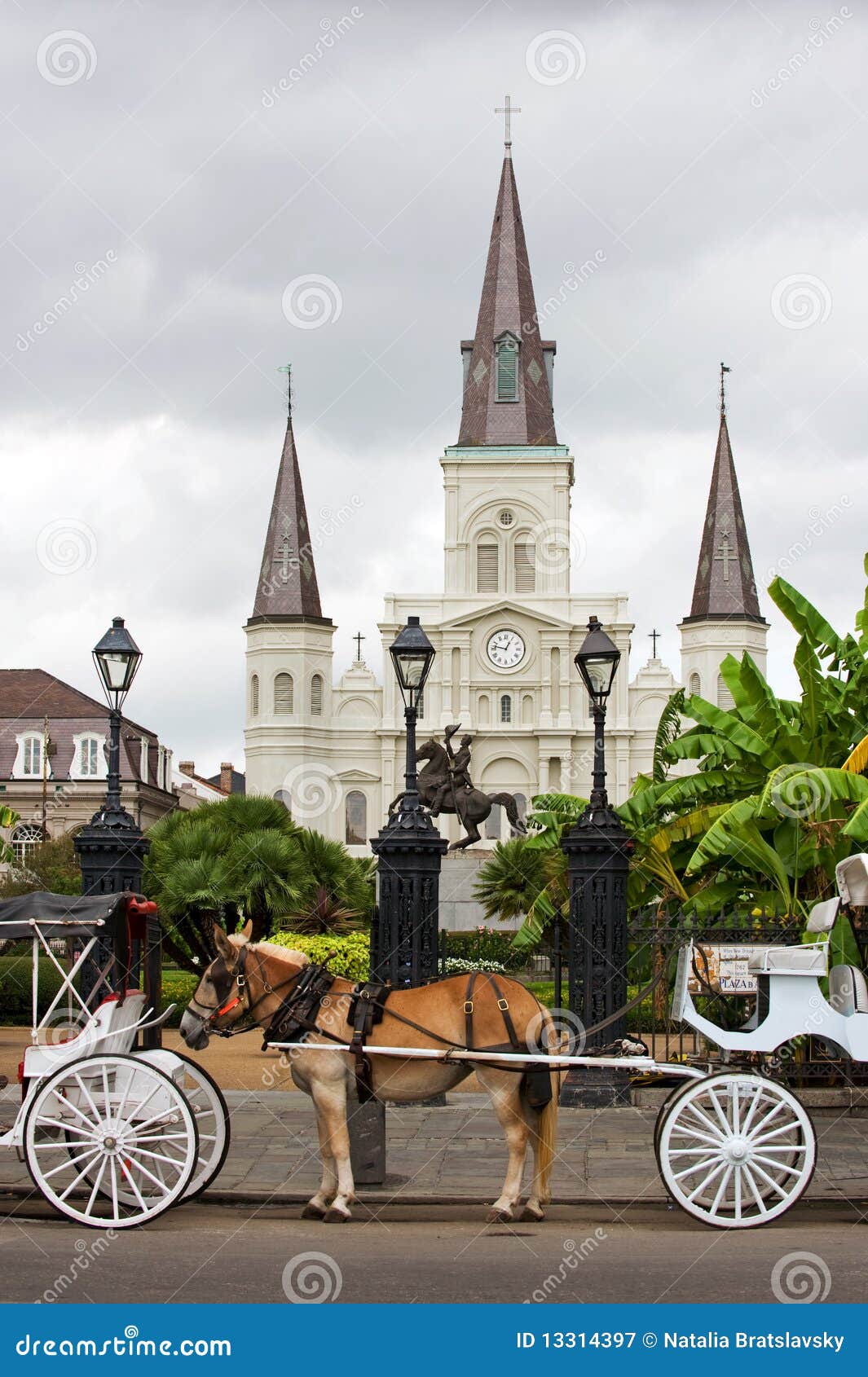 Jackson square stock image. Image of destination, carriage - 13314397