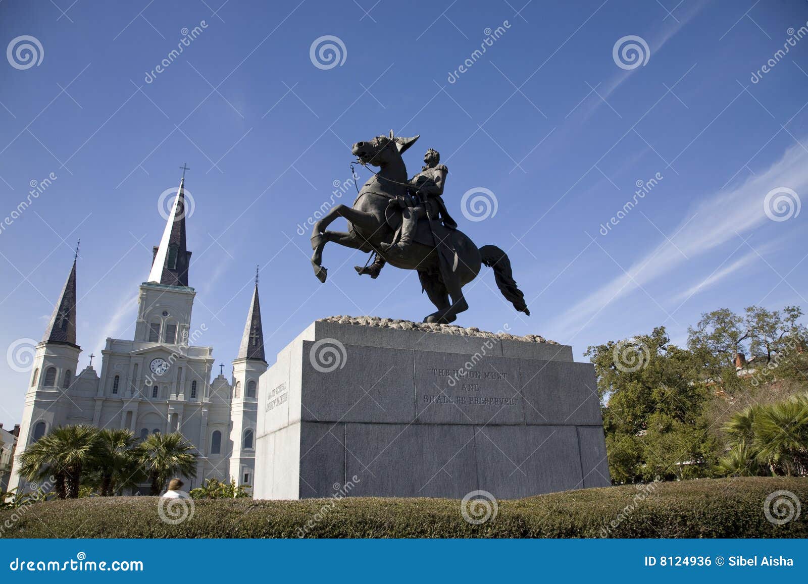 Jackson Square stock photo. Image of jackson, louis, cathedral - 8124936