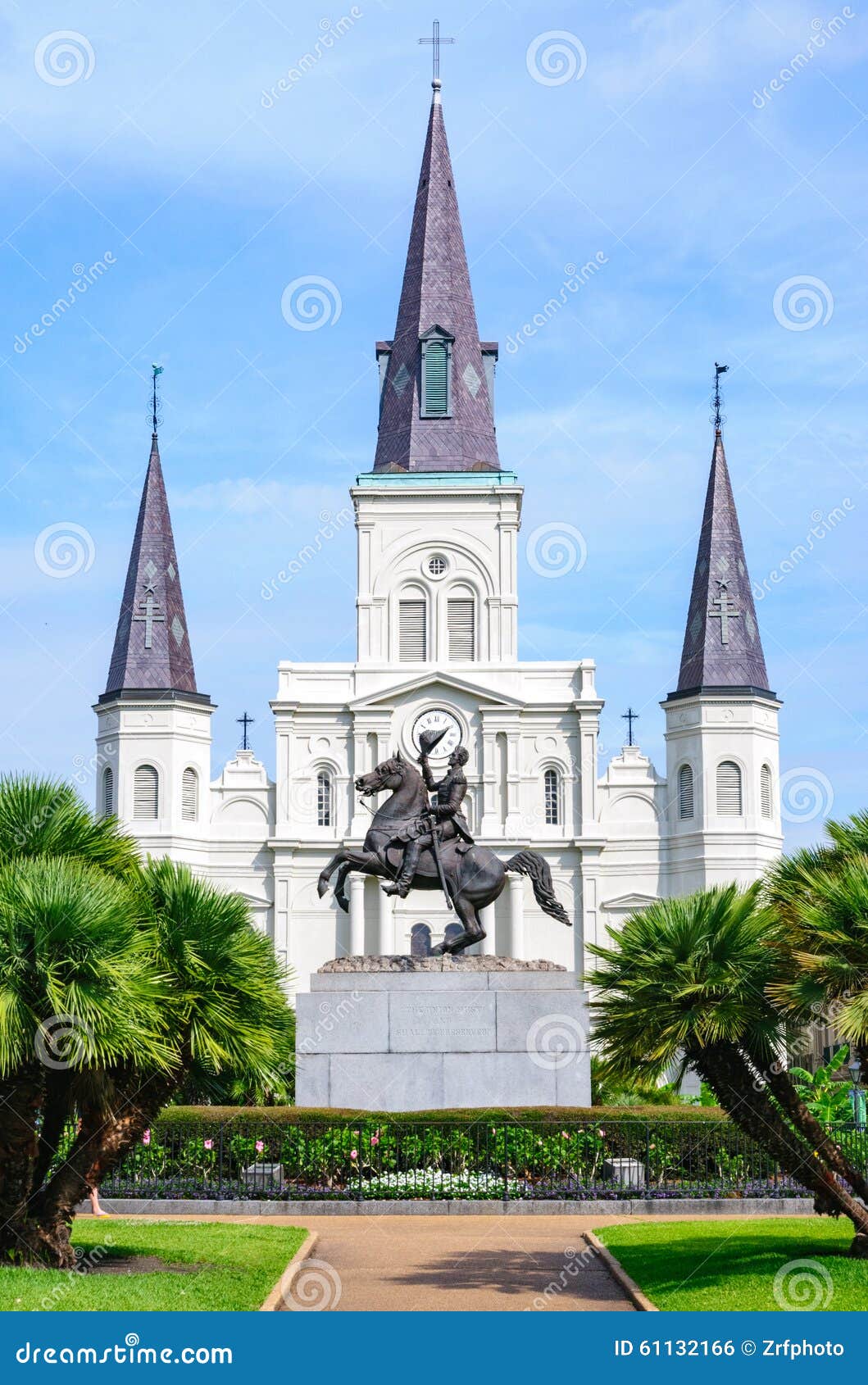 Jackson Square stock photo. Image of saint, jackson, roman - 61132166